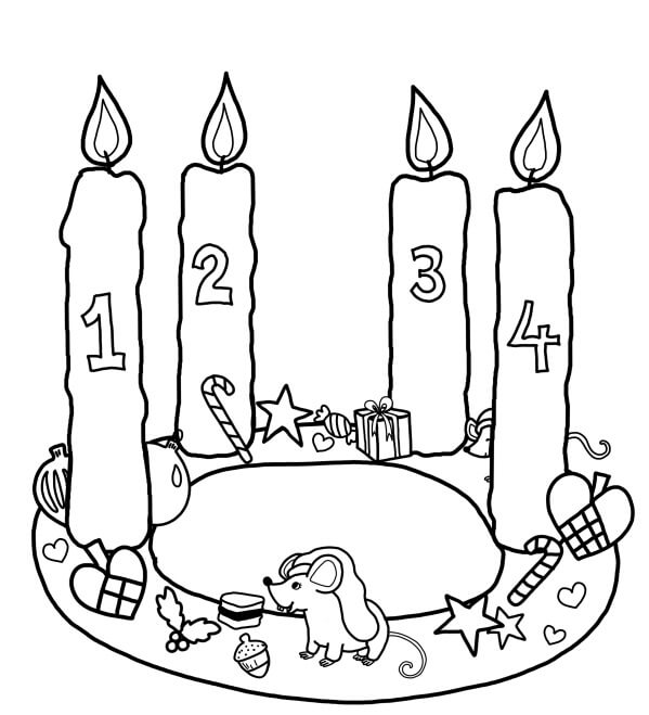 Juletegninger til gratis print - Kriblekongen juletegning jul gratis print