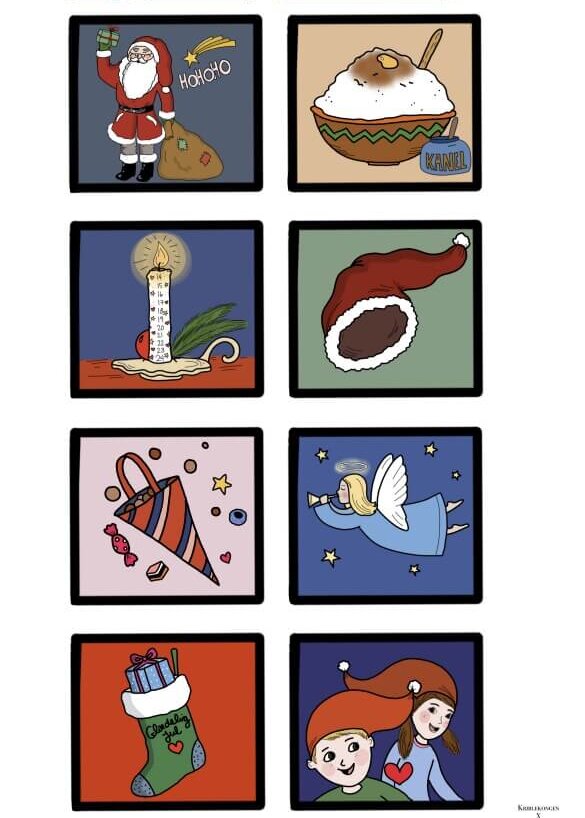 Juletegninger til gratis print - Kriblekongen juletegning jul gratis print